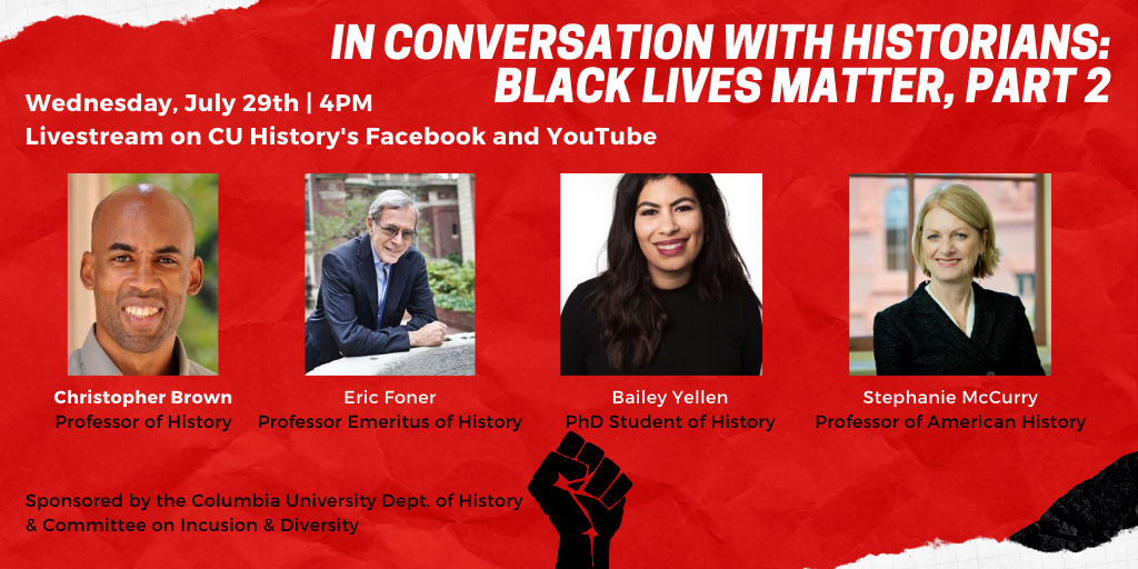 BLM Panel Pt. 2 – Twitter Flyer (4) | Department of History - Columbia ...